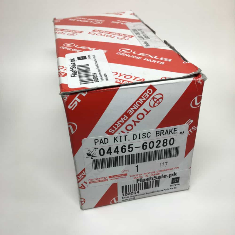 Toyota Genuine Japan Front Disk Brake Pad 4 Pcs Kit 04465-60280