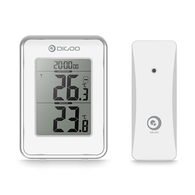 Digoo DG-TH1980 Digital Indoor and Outdoor LCD Temperature Monitor with ...