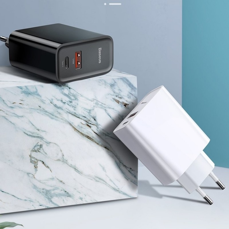 Baseus BS-EU905 30W 5A Quick Charge 4.0+ 4.0 3.0 PD 3.0 Dual Port Type ...