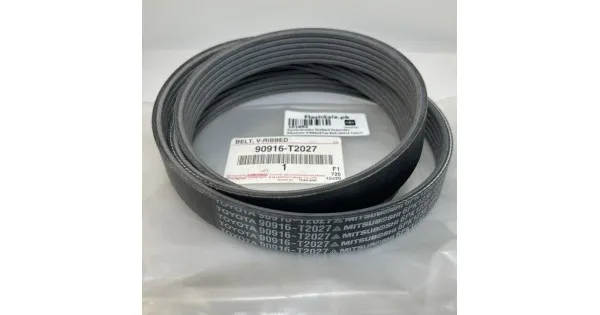Toyota Genuine Thailand Serpentine Alternator V-Ribbed Fan Belt 90916-T2027