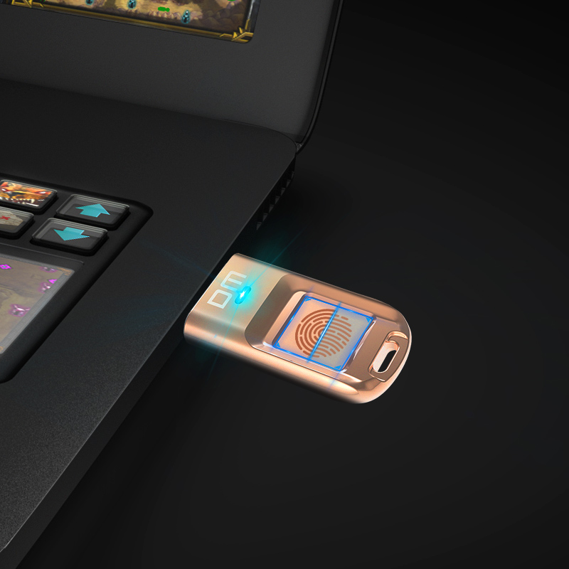 DM F2 Biometric Fingerprint Encrypted USB Flash Drive