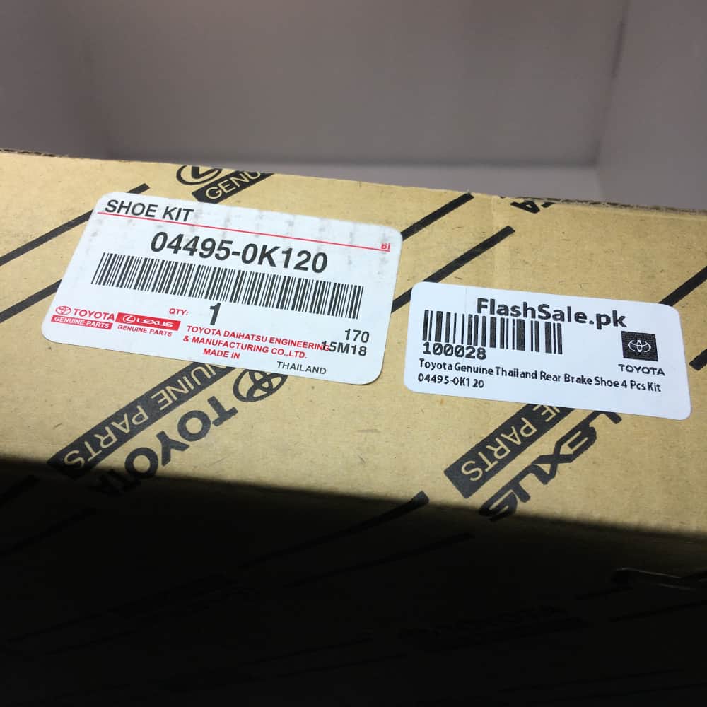 Toyota Genuine Thailand Rear Brake Shoe 4 Pcs Kit 04495-0K120