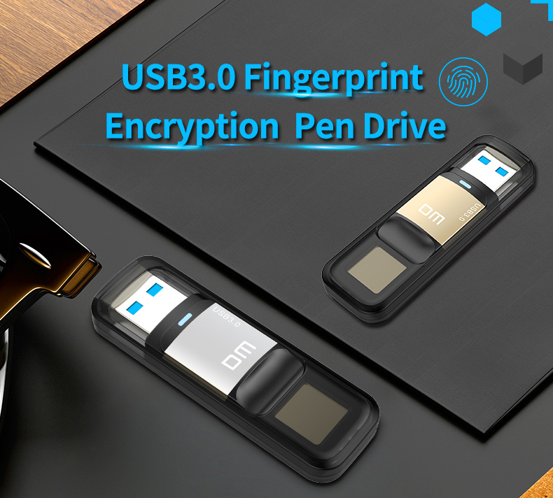 DM F1 Biometric Fingerprint Encrypted USB Flash Drive