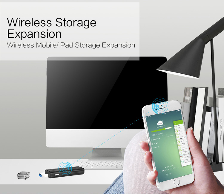 DM S6 WiFi USB USB 3.0 Flash Drive for iPhone Android PC