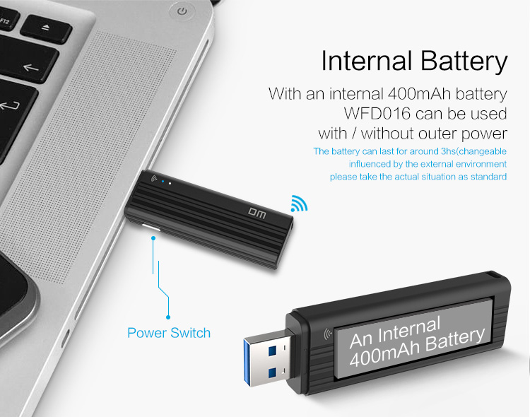 DM S6 WiFi USB USB 3.0 Flash Drive for iPhone Android PC