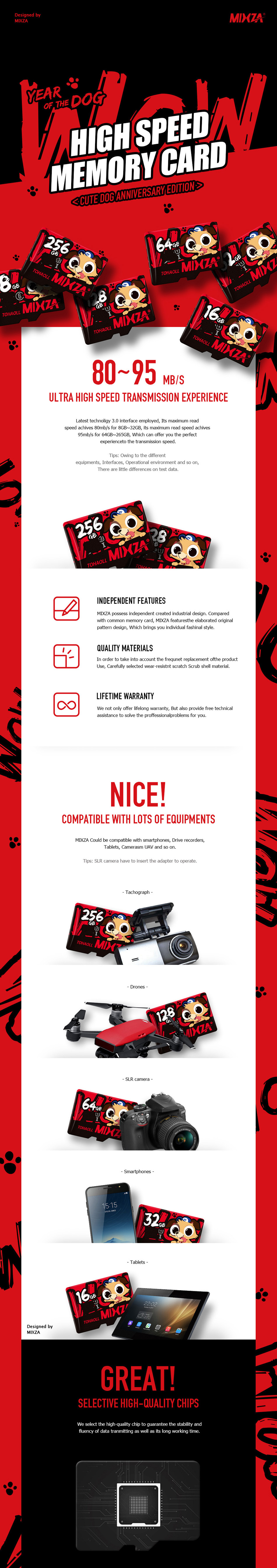 Mixza Year of the Dog Limited Edition MicroSD Memory Card