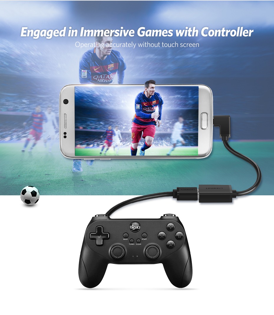 Ugreen US133 Hi-Speed Micro USB OTG Adapter 0.12m Round Cable