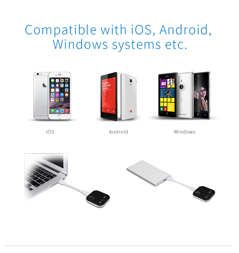 DM S5 WiFi USB Flash Drive for iPhone Android PC (Black)